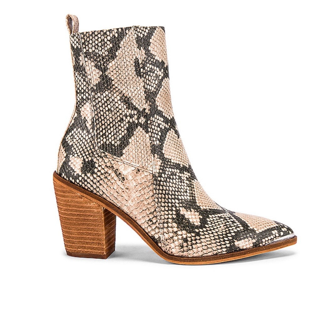 Steve Madden Chels Tan Snake Boot - Gem